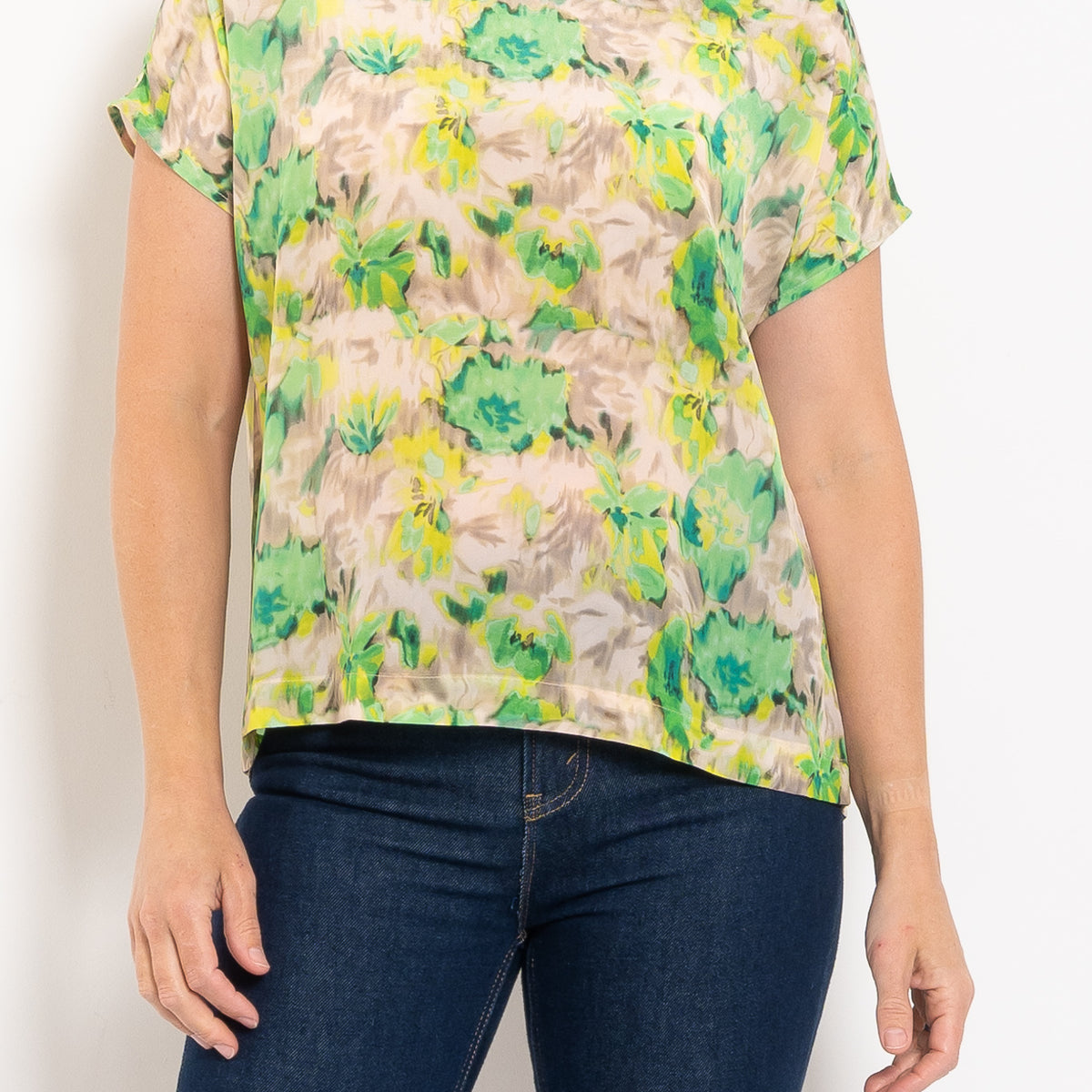 Mela Purdie Cap Shell Silk Lilly Print | Impulse Boutique