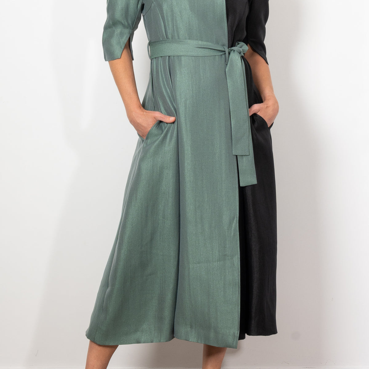 M.A. Dainty Part Dress Two Tone | Impulse Boutique