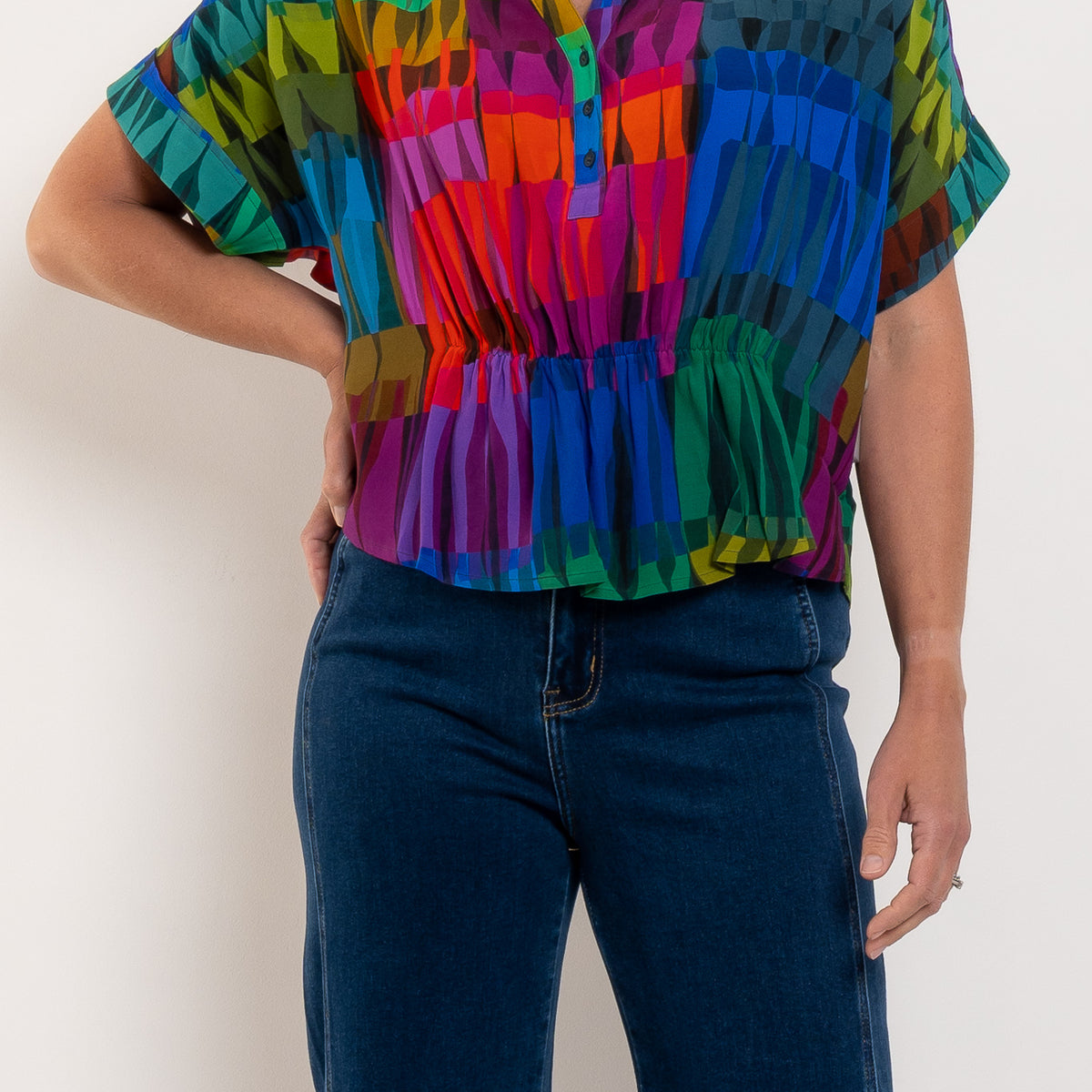 ELK Seka Top Lind Dark Print | Impulse Boutique