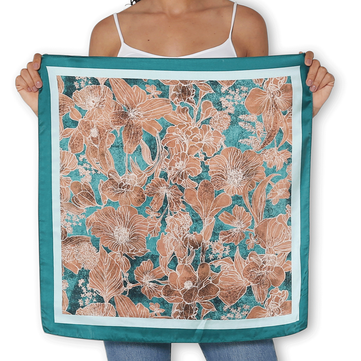 The Artists Label Silk Square Orchid Ink | Impulse Boutique